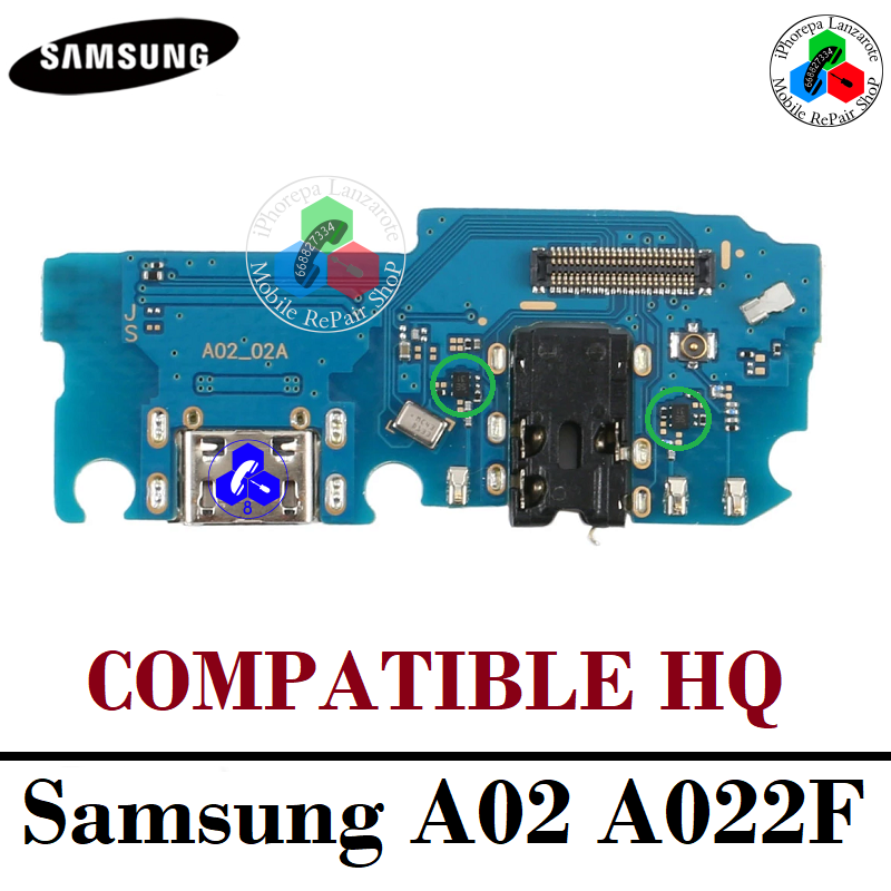 SAMSUNG A02 A022F A022 / M02 M022F - PLACA DE CARGA COMPATIBLE HQ CON IC