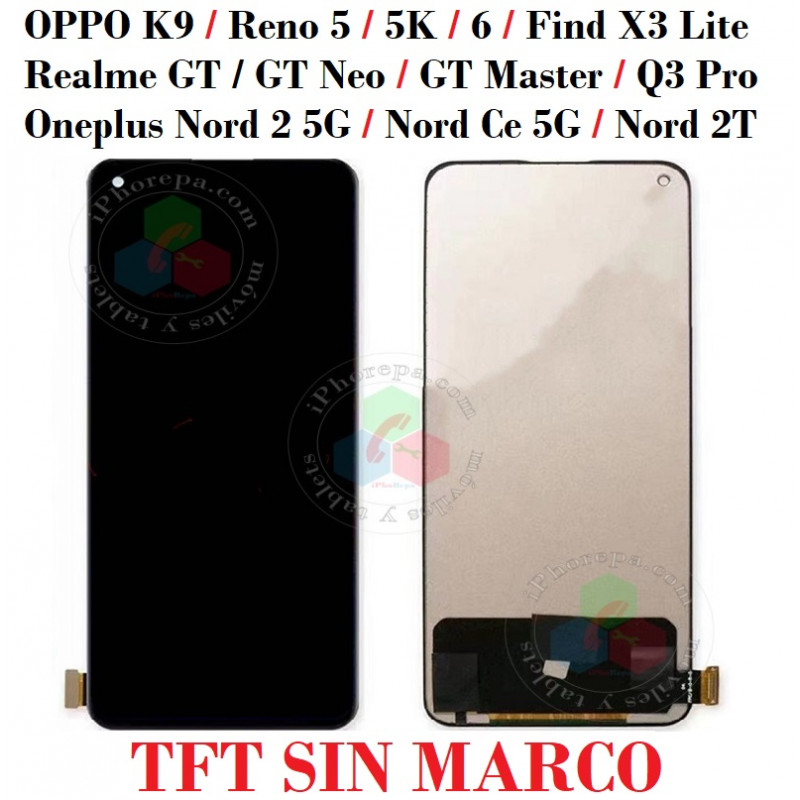 OPPO FIND X3 LITE 5G CPH2145 / RENO 5 5G CPH1921 / RENO 6 5G / RENO 7 5G / REALME GT - PANTALLA ...
